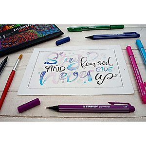 STABILO Fineliner pointMax - ARTY - Pack of 15 - Assorted Colours