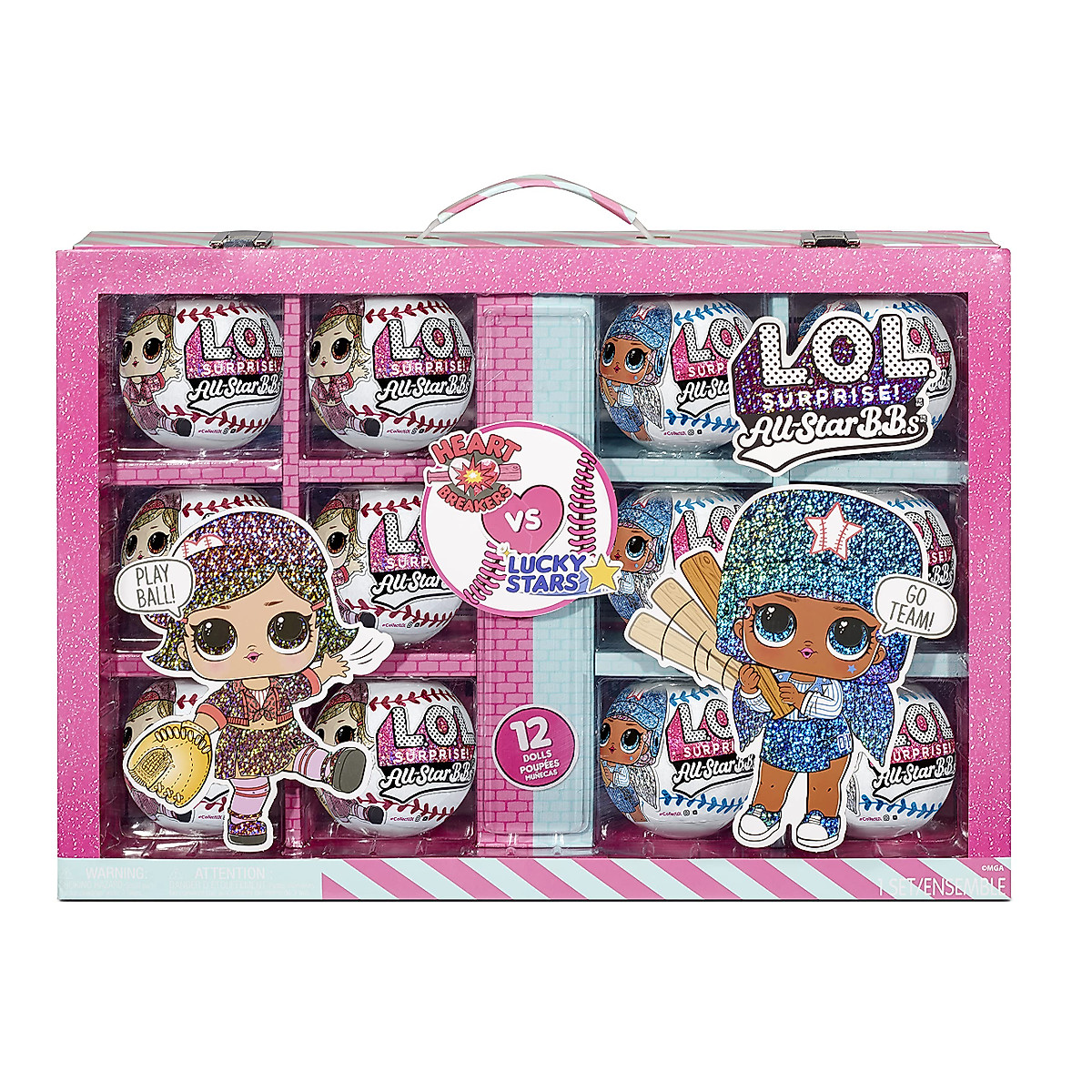 L.O.L. Surprise! All Star Sports Ultimate Collection Series 1 with 12 Sparkly Baseball Dolls, Each 8+ Surprises, Ultra-Rare Beatnik Babe, 2 Teams, Gift for Kids, Toy for Girls Boys Ages 4 5 6 7+ Years Old