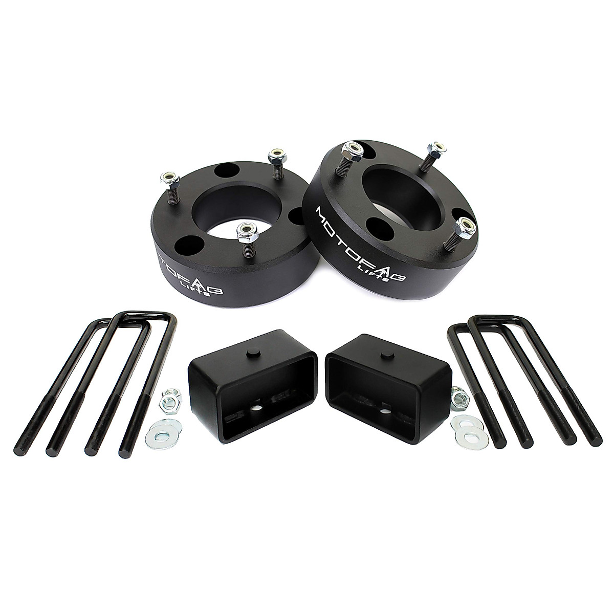 MotoFab Lifts CH-3F-2R 3 in Front and 2 in Rear Leveling lift kit that is compatible with 2007-2018 Chevy Silverado Sierra GMC