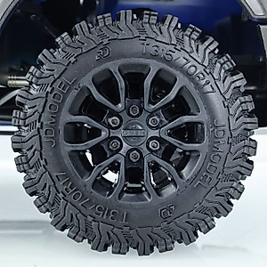 TOUCAN RC HOBBY Jdm 1/10 Rc Racing Crawler Car for F-150 Off-Road Vehicle Blue W/O Electric Parts