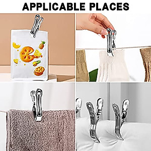 70 Pcs 2 Inch Greenhouse Clamps Stainless Steel Garden Clips Anti-Wind Greenhouse Clamp with Strong Grip to Greenhouse Frame Garden Hoops Plant Cover Heavy Duty Metal Beach Towel Clips