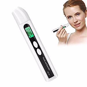 Skin Moisture Analyzer Portable, 0~99.9% Skin Moisture Detector Digital LCD Skin Face Moisture Oil Analyzer Monitor Tester Detector