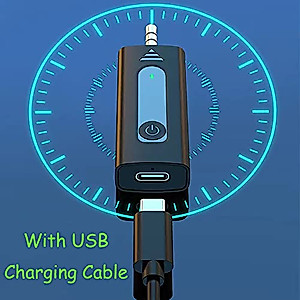 Futoice K35 Wireless Lavalier Microphone - Intelligent Noise Reduction Black Small Microphone with USB Cable for Video Vlog Podcast Outdoor Live Broadcast Interview Radio (Two Microphones & Receiver)