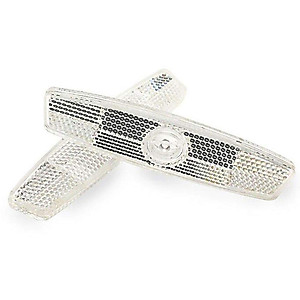 EORTA 4 Pieces Bicycle Wheel Spoke Reflector Night Safety Riding Bike Warning Light Reflector Bike Decoration Accessories for Mountain Bike Road Bike, Yellow and White