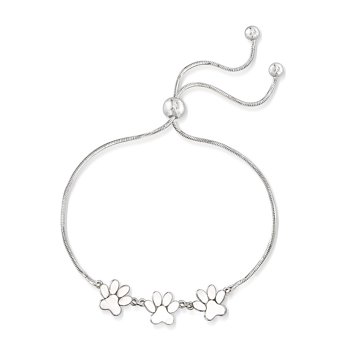 Ross-Simons Paw Print Bolo Bracelet