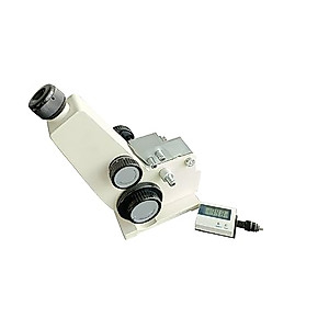 HFBTE Portable ABBE Refractometer Brix Refractometer Monochromatic Refractometer with Refractive Index nD 1.3000-1.7000 for Sugar Solution,Beverage,Oil,Food,Pharmaceutical,Paint,Petroleum,Etc