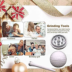 2022 Upgrade Golf Ball Vanilla Grinder, Golf/Vanilla Set 3-Pack Multifunctional Creative Herb Vanilla Spice Grinder, Gift for Dad Grandpa Golf Lovers