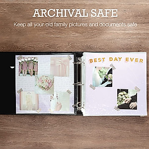 Samsill Scrapbook and Photo Album Expansion Page Refill Protectors 12x12 (40 Pack)