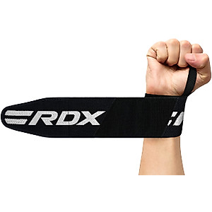 RDX Wrist Wraps for Weightlifting (Pair), IPL USPA Approved, Elasticated 18” Cotton Straps Support with Thumb Loop, Gym Wrap for Weight Lifting Powerlifting Competition Strength Training Bodybuilding