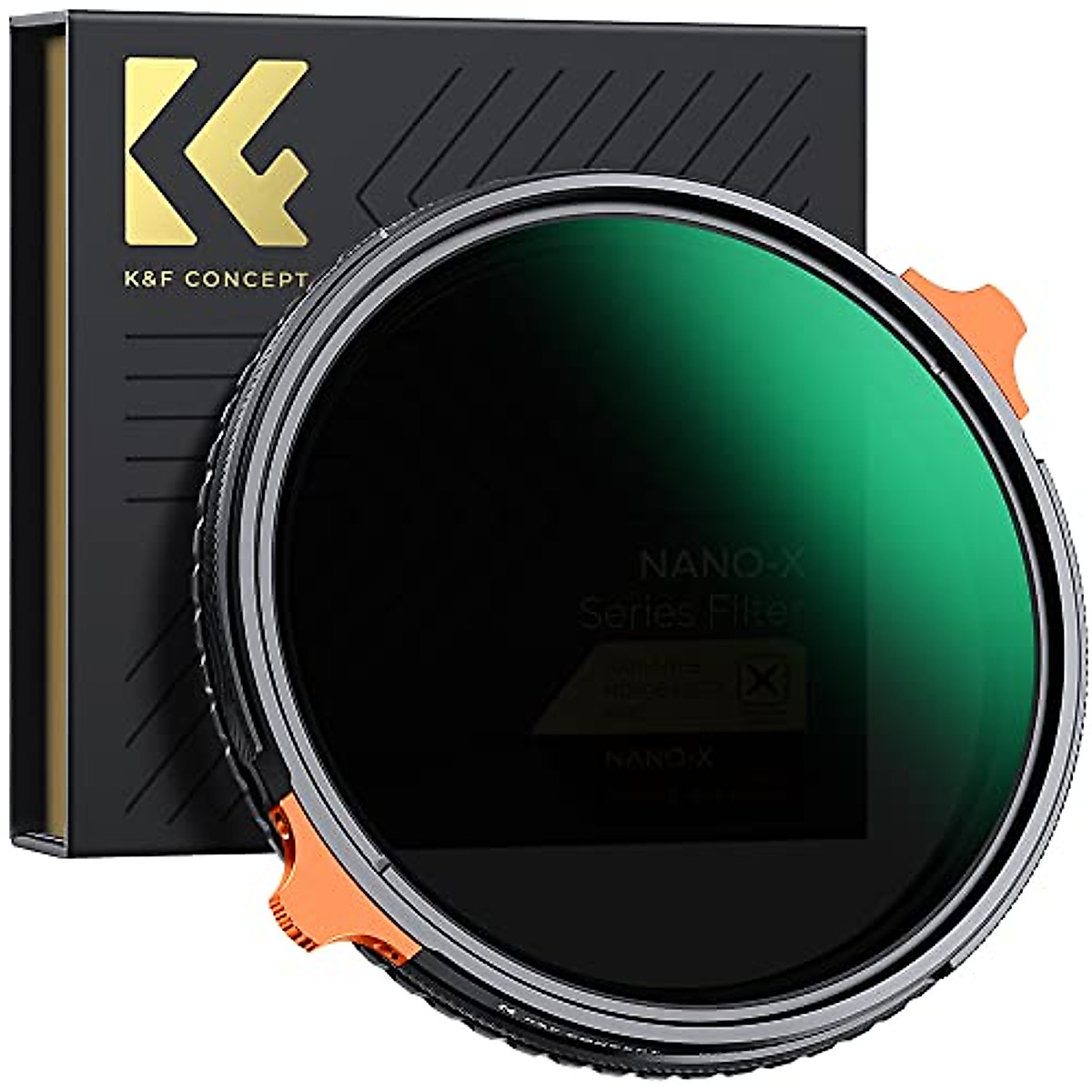 K&F Concept 82mm ND4-64 (2-6 Stops) ND Lens Filter Variable & CPL Polarizers Filter 2-in-1, 28 Multi-Coated Polarizing and Neutral Density Camera Lens Filter (Nano-X Series)
