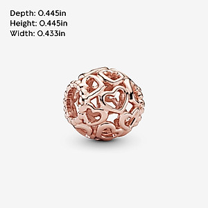 Pandora Jewelry Open Your Heart Rose Charm, No Box