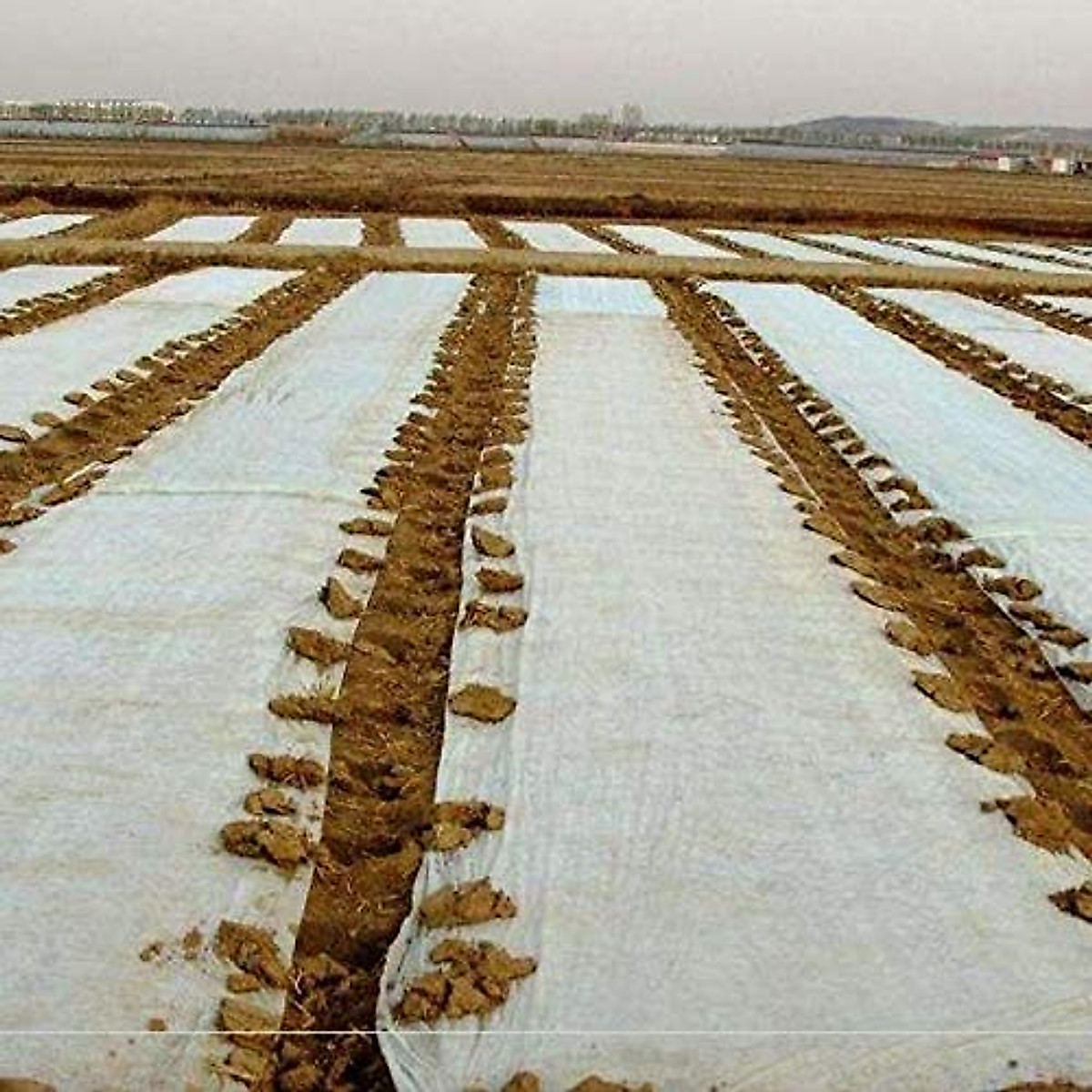 KHBNHJ Weed Barrier or Plant Covers Freeze Protection, Garden Landscape Fabric Heavy Duty Ground Cover,Premium Control Weed Block Garden Mat for Gardens(4.9x26.2FT), 210201YF28-2-10419-1557554701