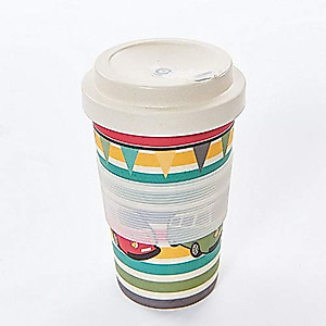 Eco Chic Reusable Bamboo Coffee Cup (Camper Vans)