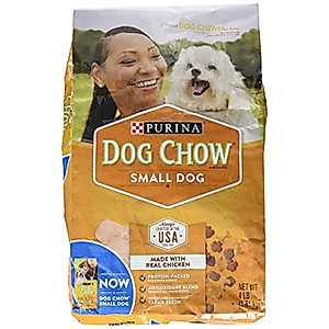 Little Bites Purina Dog Chow for Small Breed Dog Food Dry Recipe, with Real Chicken and Beef - 4 lb. Bag Packaging May Vary