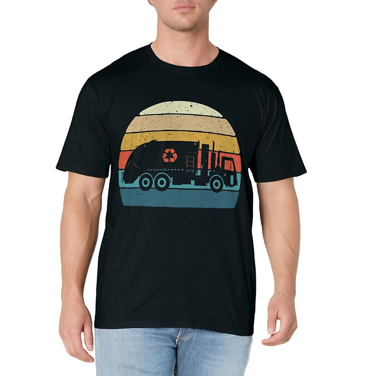 Retro Garbage Truck - Truck Trash Recycling Waste Management T-Shirt
