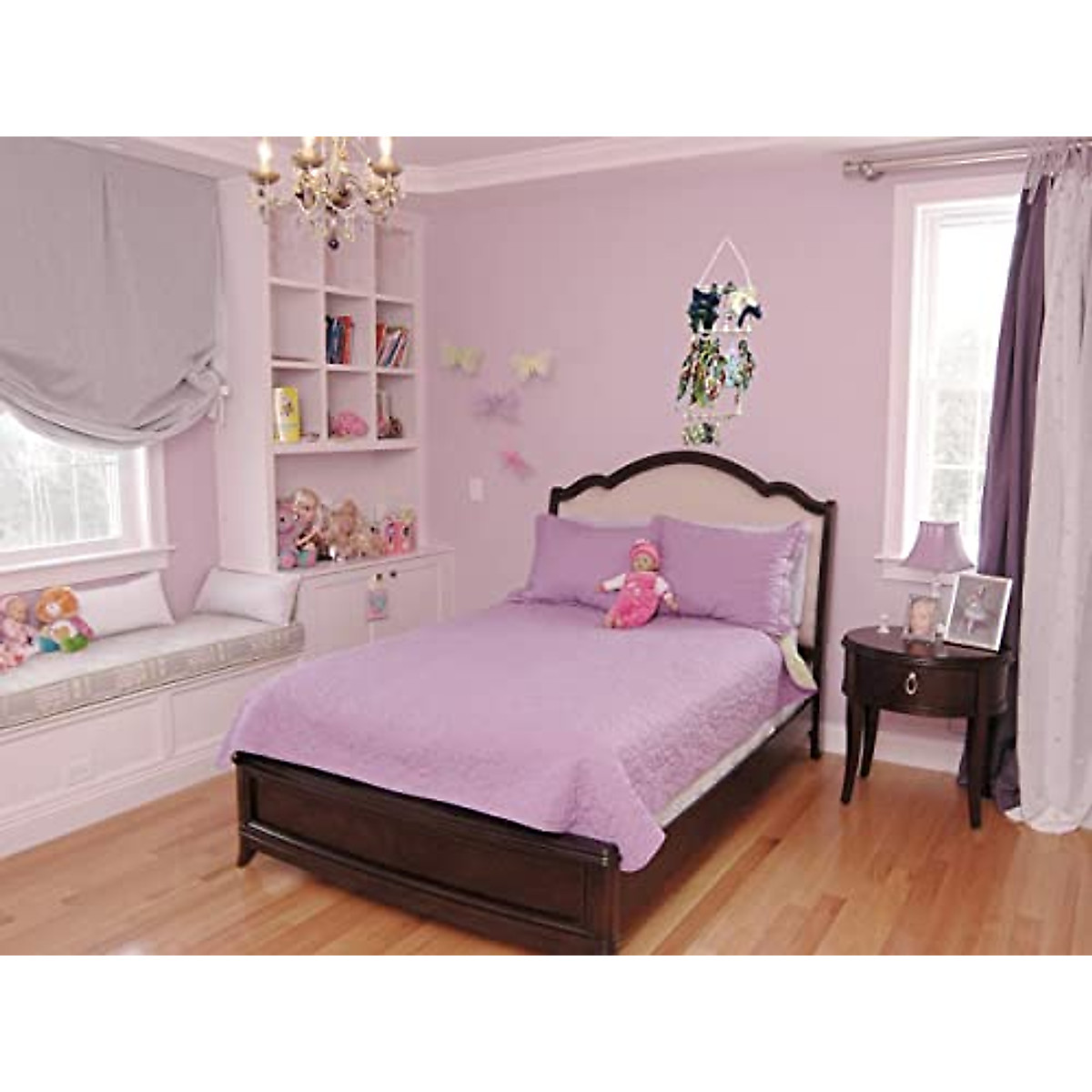 BetterJonny 1Pc Headband and Bow Holder for Girls Hair Bows, White Hanging Baby Headbands Storage Organizer with 30Pcs Stainless Steel Hooks Headband Holder for Room,Door,Wall