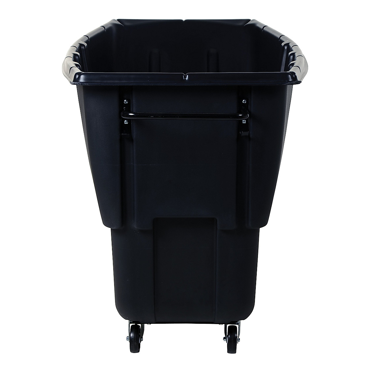 Vestil TDT-100-LD-BLACK Plastic Light Duty Tilt Truck 1 Cubic Yard 850 Lb. Capacity Black