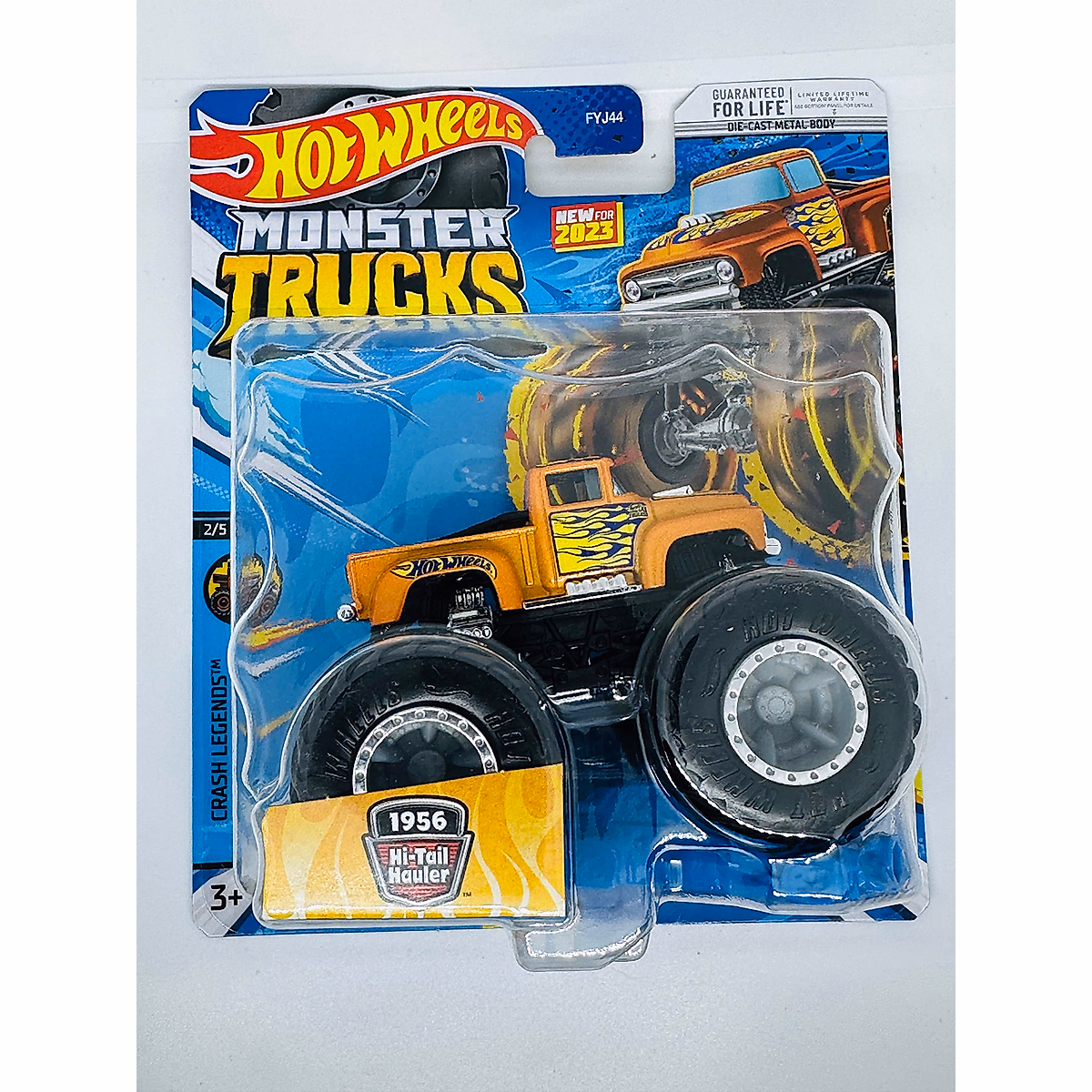 Hot Wheels Monster Trucks - 1956 Hi-Tail Hauler - Crash Legends 2/5 - Pickup Truck - 2023 Mix 2