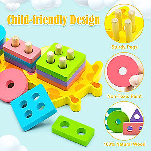 POLKRANE Busy Board with LED Light,Montessori Toys with Toggle Switch,Travel Toys and Wooden Toy for Educational Toddler Activities for 1 2 3 4 Year Old Boys & Girls (Polkrane Pad)