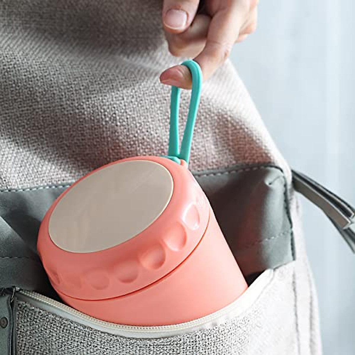 Syuanmuer 2PCS Insulated Food Soup Jar, Leak Proof Stainless Steel Soup Thermos Lunch Box with Spoon, 430ML Portable Thermos for School Work Picnic.