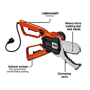 BLACK+DECKER Lopper Chain Saw, 4.5-Amp (LP1000)