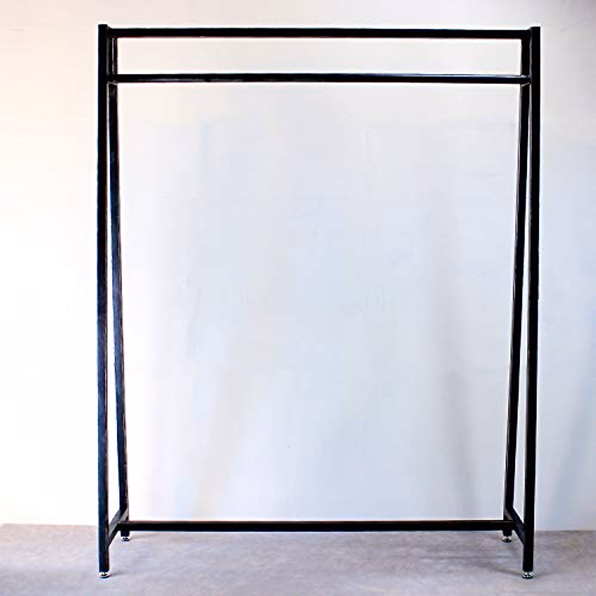 Womio Industrial Metal Clothes Racks with Clothing Hanging Rack, Display Racks for Laundry,Moden Drying Rack Garment Racks,Black Brush Silver