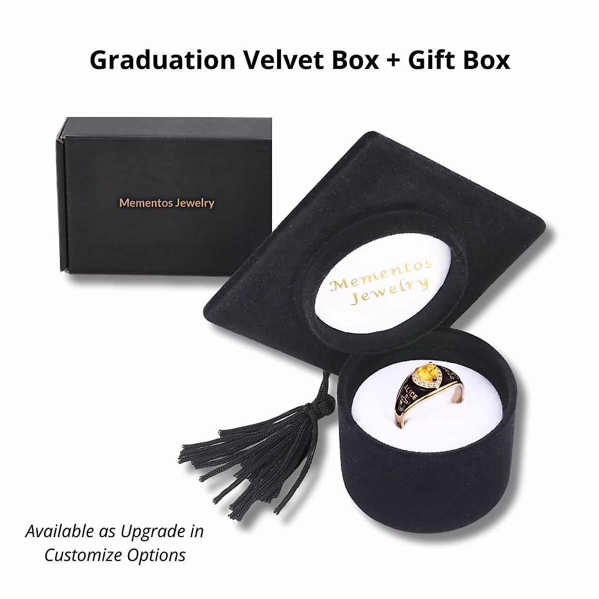 PJM Customized Sterling Silver Ladies High School Class Ring – Heart Deco Collection – Fully Personalized (Sterling Silver Rose Gold, 5.5)