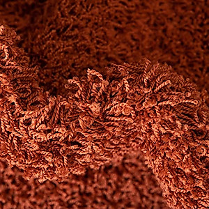 Unique Loom Solid Shag Collection Area Rug (4' 1" x 6' 1", Terracotta)