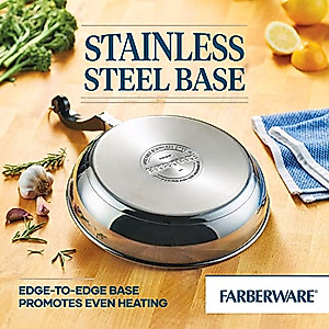 Farberware Classic Stainless Steel Cookware Pots and Pans Set, 15-Piece,50049,Silver
