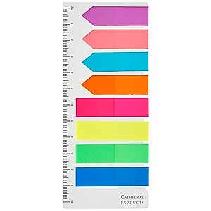Cathedral Bright neon Flags 200 Individual Flags Multi Coloured
