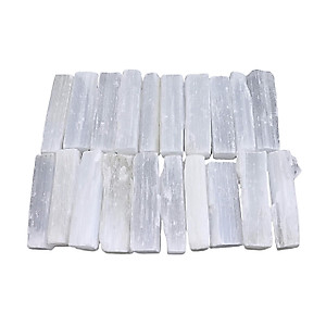 Soul Sticks 4" Selenite Crystal Wand | Variety Pack Selenite Sticks for Healing | Reiki & Metaphysical Energy Drawing | Wicca Altar Crystals Stick Healing Reiki Home Witchcraft Supplies - Pack of 20