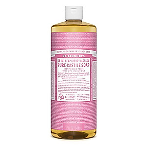 Dr. Bronners Cherry Blossom Liquid Castile Soap, 32 FZ