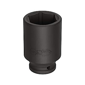 Jetech 3/4 Inch Drive 1-5/8 Inch Deep Impact Socket, Made with Heat-Treated Chrome Molybdenum Alloy Steel, 6-Point Design, SAE
