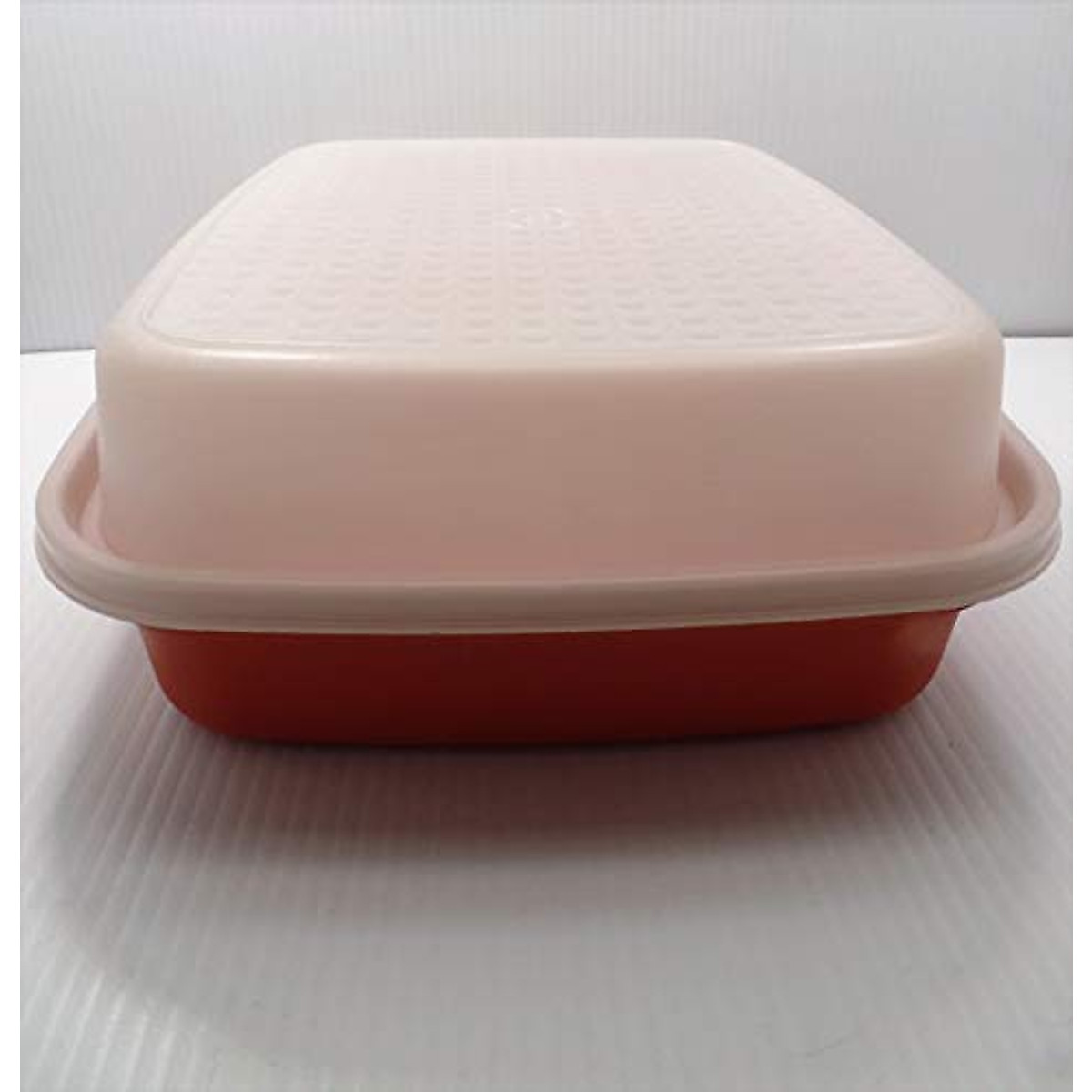 Vintage Tupperware Season Serve Marinade Keeper Container ~ Paprika