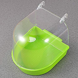 iplusmile Parakeet Cage Parakeet Cage Parrot Bath Box Bird Cage Bath Accessories Hanging Bathing Tub for Parakeet Pet Cockatiel Canary Cockatoos Conure Lovebird Supplies Parakeet Toys Parakeet Toys