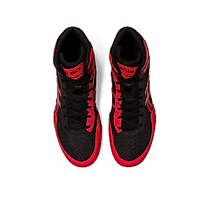 ASICS Men's MATCONTROL 3 Wrestling Shoes, 10.5, Black/Classic RED