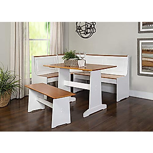 Linon Ardmore Kitchen Nook Set, White