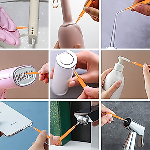 Shower Head Cleaning Brush Tool, Shower Head Cleaner Brushes Picks Small Cleaning Brush Crevice Cleaning Brush Anti Clogging Cleaning Brush for Household Bathroom Pipe Car Washers Holes Gaps Nozzles