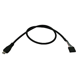 zdyCGTime 50CM Micro USB 5pin Male to 1x 5Pin Female 0.1" USB Header PCB Motherboard Cable