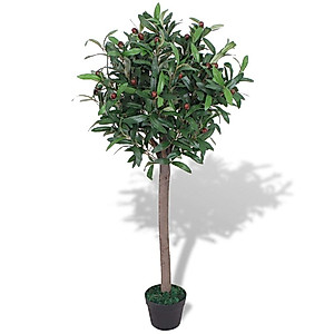 KTHLBRH (Fast Shipments) Artificial Plants for Decoration, Plants ​for Home Decor Indoor for Office House Farmhouse Living Room Decor Artificial Bay Tree Plant with Pot 47.2" Green