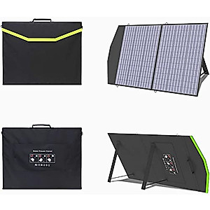 Foldable 100W Solar Panel, Portable Solar Module for Portable Power Station and Solar Generator High Performance Battery Pack for Camping Garden Laptop