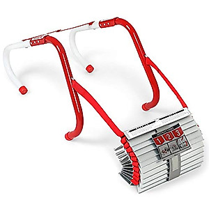 Kidde Fire Escape Ladder, 2-Story Rope Ladder, Extends to 13-Feet, Anti-Slip Rungs