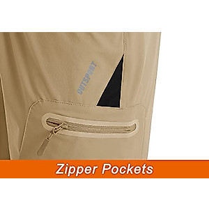 TACVASEN Men's Quick Dry Shorts Casual Khaki Shorts Men Cargo Mens Hiking Shorts Size 38 Mens Cargo Shorts Relaxed fit
