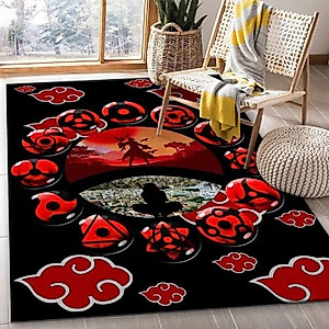 Anime Rug Non-Slip Rugs for Living Room, Soft Machine Washable Floor Rug for Bedroom Kitchen Room Hallway Bedroom Polyester Material 157