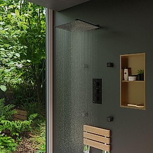 ALFI brand ABSA16S-BM Shower Arm, Black Matte