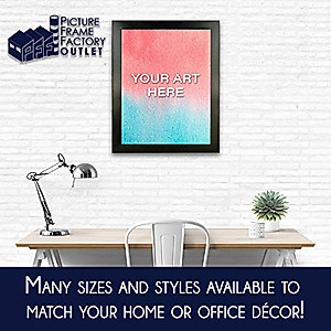Puzzle Frame | Picture Frame | Poster Frame | Puzzle Frame | 1.25 Inch Black MDF Frame | Plexi Glass and Hanging Hardware Included (16X20)