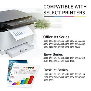 Ubinki Remanufactured Ink Cartridge Replacement for HP 63XL 63 XL (Black，2-Pack) Work with 3830 4650 4652 4655 5200 5252 5255 5258 4520 4512 1112 2132 3630 3632 4510 4513 3634 Printer|HP63 HP63xl