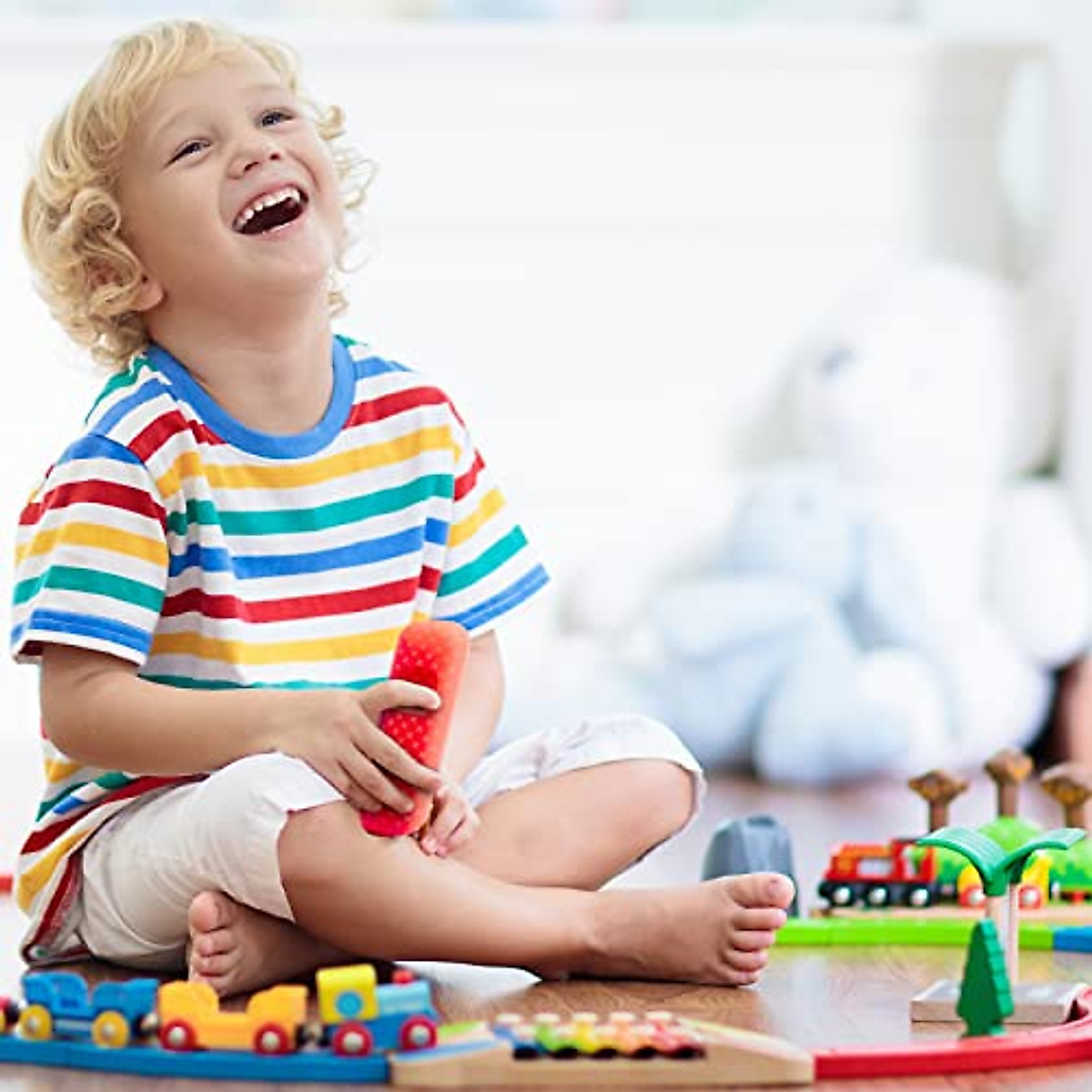 5Pack Case for Roku Remote, Cover for Hisense / TCL Roku TV Steaming Stick / Express Universal Replacement Controller Silicone Sleeve Skin Glow in The Dark Green Sky Purple Red