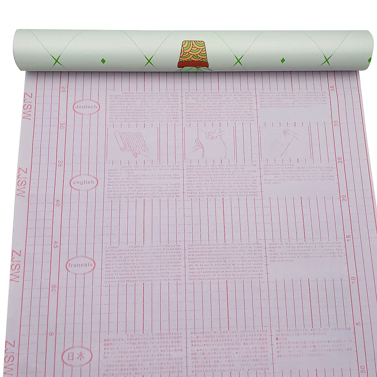 Yifely Cactus Shelving Paper Removable Light Green Shelf and Drawer Liner Cover L-Shaped Desk with Bookshelves 17.7 Inch by 9.8 Feet