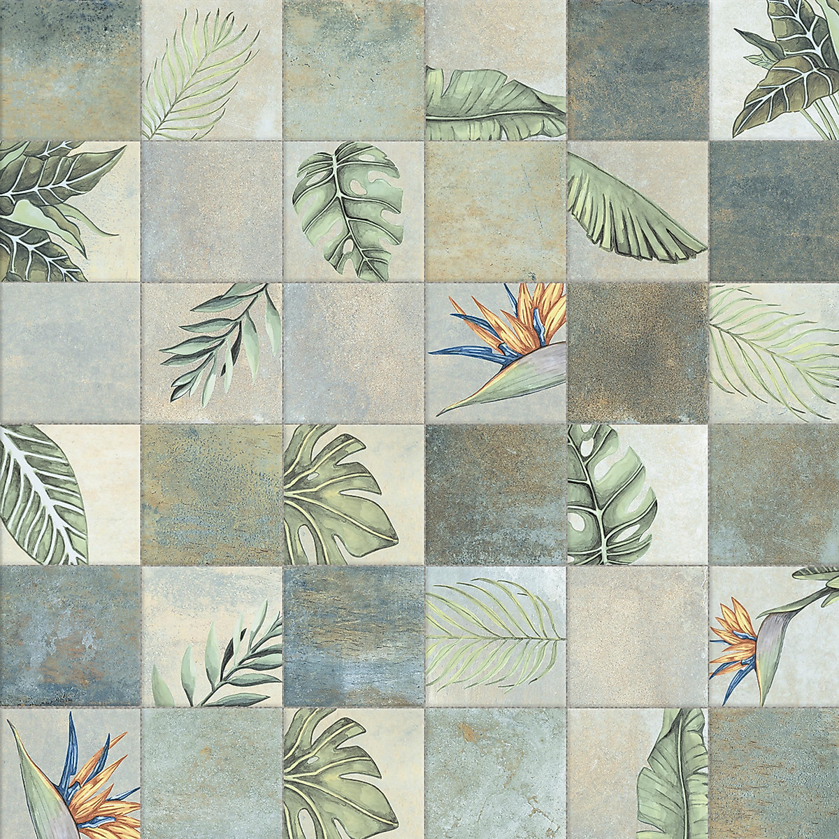 Merola Tile Nusa Jade 9-3/4" x 9-3/4" Porcelain Floor and Wall Tile